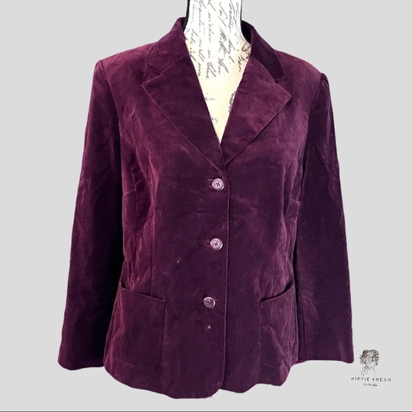 Pendleton | Jackets & Coats | Vintage Pendleton Maroon Velvet Jacket ...